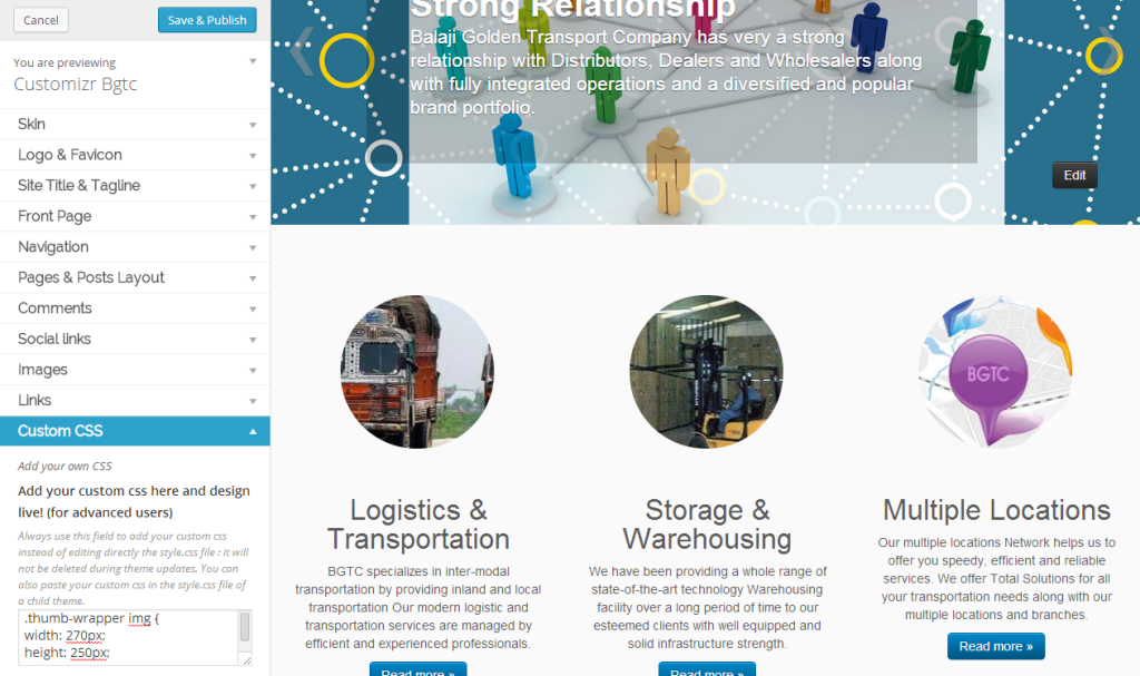 Display Home Featured Page S Image In Customizr Theme