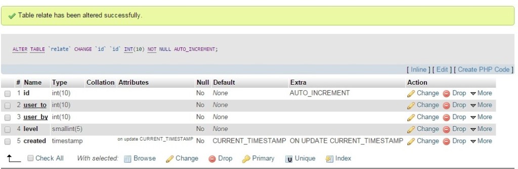 Auto increment non primary key column in phpMyAdmin