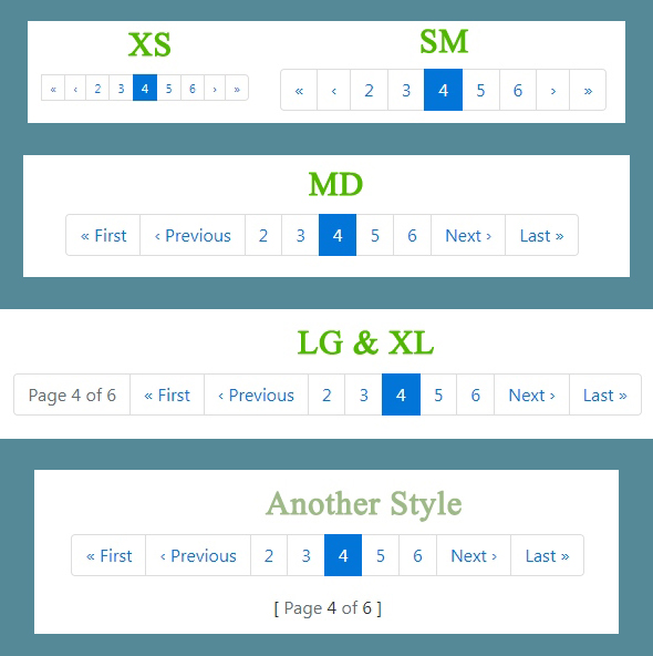 WordPress Pagination in Bootstrap 4 Style - Function