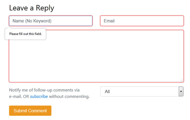 6 Reasons - HTML5 Required Attribute Validation not Working 6 Reasons - HTML5 Required Attribute Validation not Working