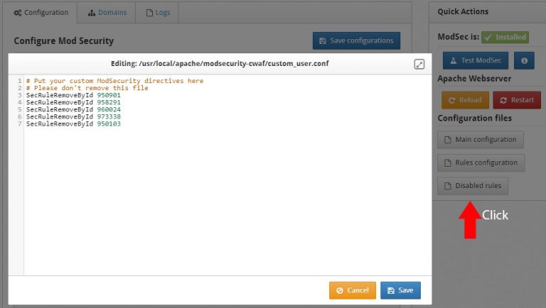 What is ModSecurity & How to Install it in CWP or cPanel